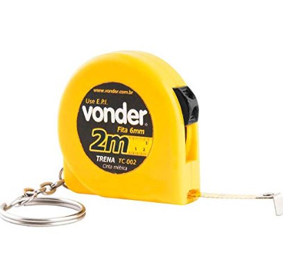 Trena Aço 5M + Chaveiro Trena 2M - Vonder