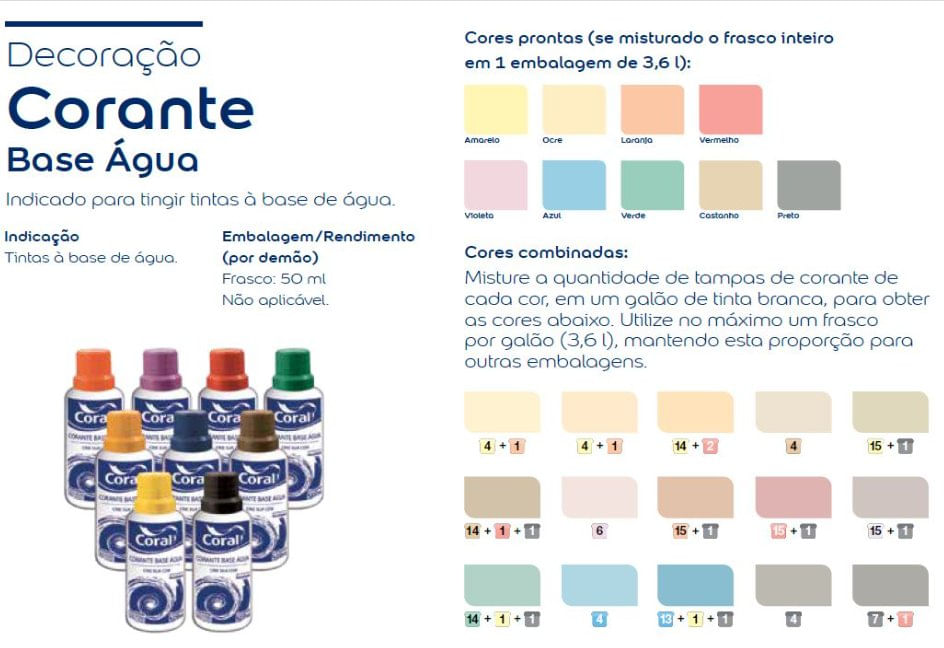 Corante Líquido Base de Água Vermelho 50ml - Coral.