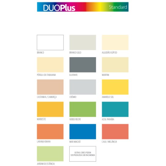 Tinta Acrílica DuoPlus Standard Fosco Algodão Egípcio 3,6L - Colortex.