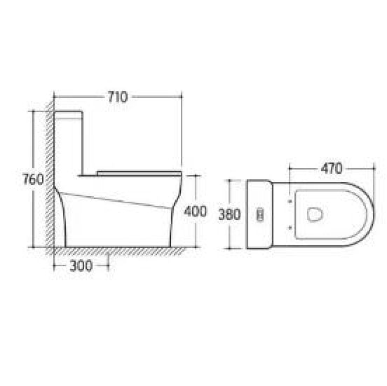 Kit Design Monobloco Caixa Acoplada + Assento + Acessórios P ...